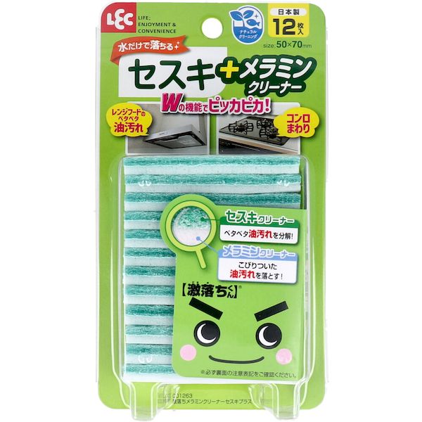 【商品説明】個装サイズ：105X180X55mm個装重量：約40g内容量：12枚入製造国：日本【使用に適さないもの・面】・セスキクリーナー(緑色)：水洗い・水拭きできないもの (桐・白木等)、漆器、金箔、アルミ、銅、真鍮、ニス塗りのもの、表...