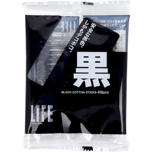 【商品説明】個装サイズ：106X155X10mm個装重量：約18g内容量：40本入製造国：ベトナム【JHPIA抗菌自主基準に基づく表示】抗菌剤の種類：キトサン抗菌加工部位：綿球表面※抗菌加工部位の表面での細菌の増殖を抑制するもので、すべての...