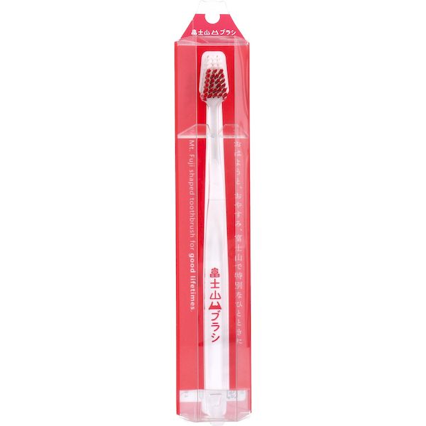 【商品説明】個装サイズ：40X225X23mm個装重量：約25g内容量：1本製造国：日本【仕様】柄の材質・・・ABS樹脂毛の材質・・・ナイロン毛のかたさ・・・ふつう耐熱温度 ・・・80度富士山のシルエットで、歯ブラシの美しさを引き立て、握り...