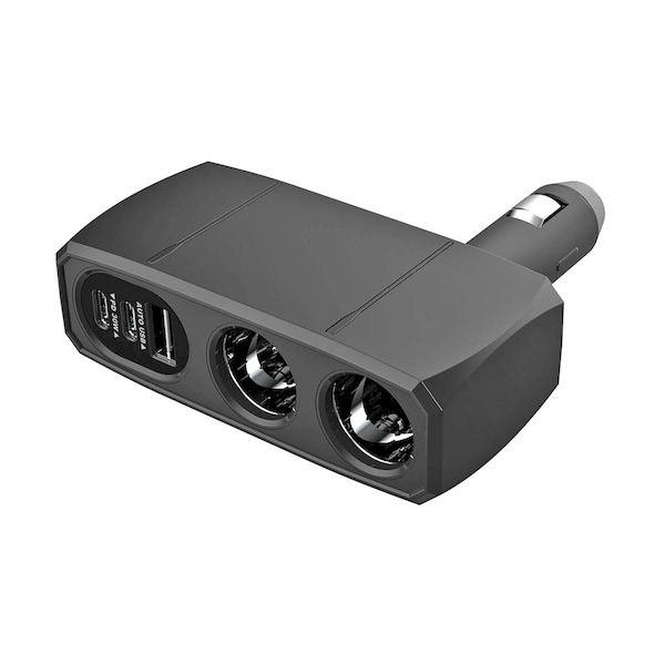【商品説明】●2つのDCソケット、Type-CとリバーシブルUSB-A合計3ポートを備えたダイレクトタイプの増設ソケット。12V/24V両方の電源に対応、トラック等にも使用可能です。●USB PD規格対応高速充電が可能です。またリバーシブル...