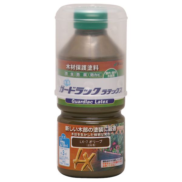 【商品説明】●木目を生かした鮮明な発色、新しい木部の塗装に最適。●主な用途:ウッドデッキ、ガーデンテーブル、プランターなどの屋外木部。●サイズ(横×縦×高さ):65mm×65mm×151mm。●重量:0.34kg。