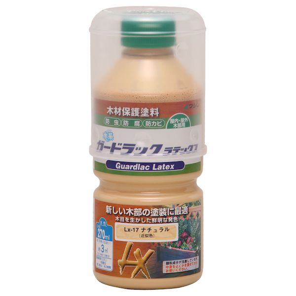 【商品説明】●木目を生かした鮮明な発色、新しい木部の塗装に最適。●主な用途:ウッドデッキ、ガーデンテーブル、プランターなどの屋外木部。●サイズ(横×縦×高さ):65mm×65mm×151mm。●重量:0.34kg。