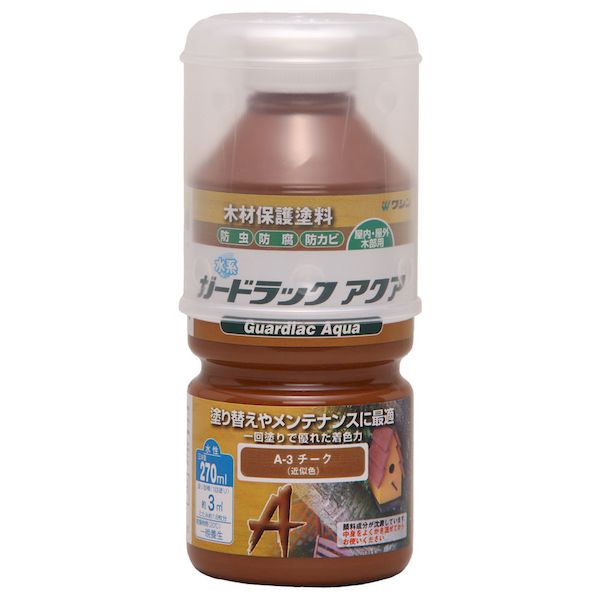 【商品説明】●1回塗りで優れた着色力、塗り替えやメンテナンスに最適。●主な用途:ウッドデッキ、ガーデンテーブル、プランターなどの屋外木部。●サイズ(横×縦×高さ):65mm×65mm×151mm。●重量:0.34kg。