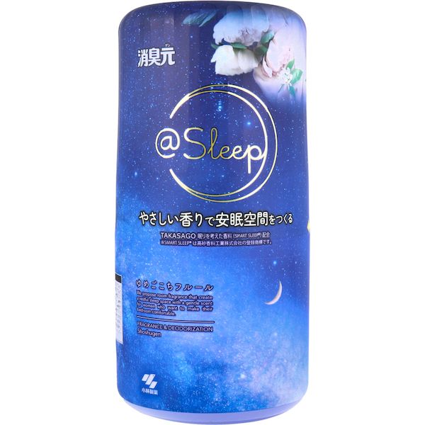 【商品説明】個装サイズ：86X174X86mm個装重量：約489g内容量：400mL【品名】消臭・芳香剤【用途】寝室用【成分】アミノ酸系消臭剤、香料、界面活性剤(非イオン、陰イオン)、色素【使用方法】(1)ミシン目にそってはがす。(2)外キ...