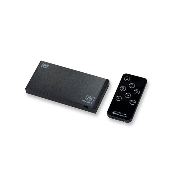 【商品説明】8Kの映像に対応した3入力1出力のHDMI切替器、4K120Hz/フルHD240Hzの高フレームレートにも対応!【特長】●3台の映像機器を切り替えて8Kテレビに出力●4K120Hz/フルHD240Hzの高フレームレートにも対応●...