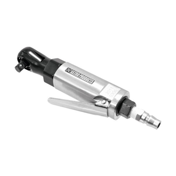 【商品説明】【特長】●差込角3/8DR（9.5mm）サイズのエアラチェットです。●正逆の回転切替が可能で、ボルトナットの早回しに使用します。●トリガーの握り具合で、回転数の微調整ができます。【用途】【仕様】●全長(mm)：205●差込角(m...