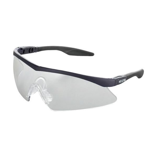 【商品説明】【特長】●広いクリアな視界とフィット感の良さが大好評です。【用途】【仕様】●レンズ色：透明●テンプル色：ダークブルー●フレーム色：ダークブルー●幅(mm)：154●高さ(mm)：55●長さ(mm)：164●適合規格：ANSI●防...