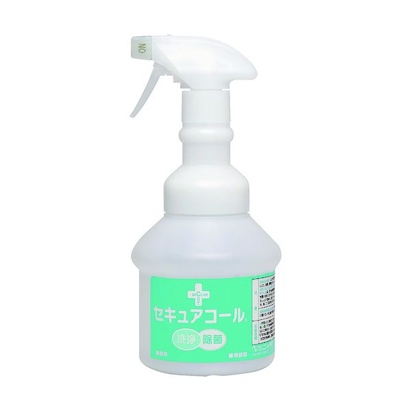 【商品説明】【特長】●広口ワイドボトルです。【用途】●セキュアコール用スプレーボトル。【仕様】●容量(ml)：500●適合アルコール製剤：セキュアコール●幅(mm)：99.2●奥行(mm)：99.2●高さ(mm)：220【仕様2】●洗浄除菌...