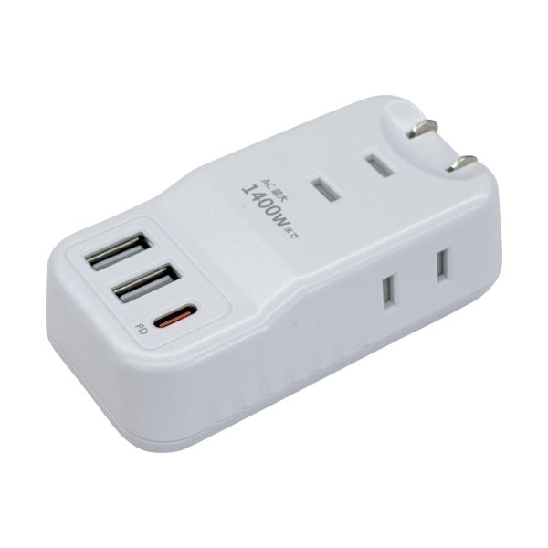 【商品説明】【特長】●パワーデリバリー20W対応で高速充電できます。【用途】【仕様】●色：白●幅(mm)：46●奥行(mm)：28●高さ(mm)：86●ポート数：6【仕様2】●USB-CポートX1　PD20WUSB-AポートX23.6A　A...