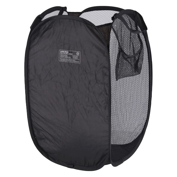 【商品説明】●カラー：ブラック●商品サイズ(mm)：　全体：幅300 × 奥行300 × 高さ520内容量：35L●商品重量(kg)：0.1●素材：●ポリエステル／ワイヤー※商品画像の小物等は商品に含まれておりません。※画面上のカラーはブラ...
