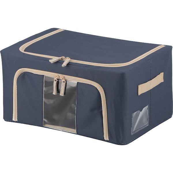 【商品説明】●カラー：ブルー●商品サイズ(mm)：　全体：幅390 × 奥行290 × 高さ200内容量：22L耐荷重(全体)：10kg●商品重量(kg)：0.6●素材：●ポリエステル／スチール※商品画像の小物等は商品に含まれておりません。...