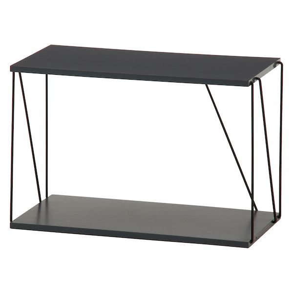 【商品説明】●カラー：ダークグレー●商品サイズ(mm)：　全体：幅610 × 奥行310 × 高さ400●商品重量(kg)：4.8●素材：●構造部材（棚板）：プリント紙化粧繊維板　●構造部材（フレーム）：スチール※商品画像の小物等は商品に含...