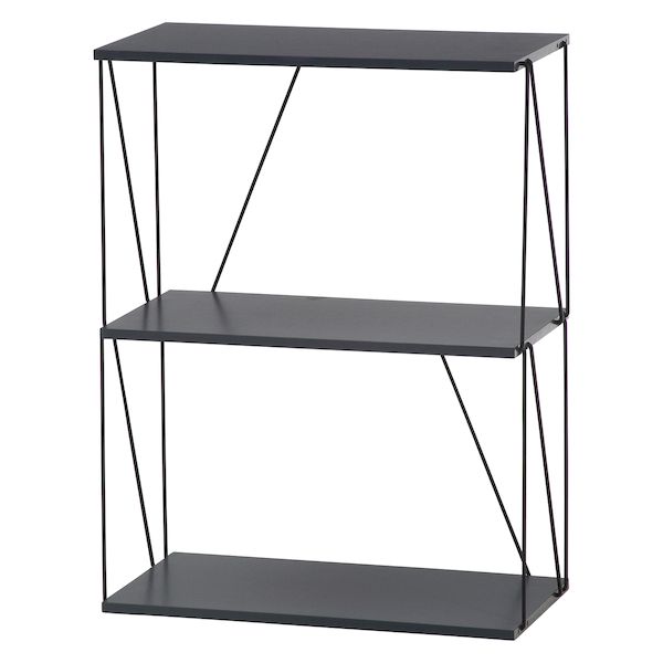 【商品説明】●カラー：ダークグレー●商品サイズ(mm)：　全体：幅610 × 奥行310 × 高さ785耐荷重(全体)：30kg耐荷重(棚板)：10kg棚板厚：15mm●商品重量(kg)：7.6●素材：●構造部材（棚板）：プリント紙化粧繊維...