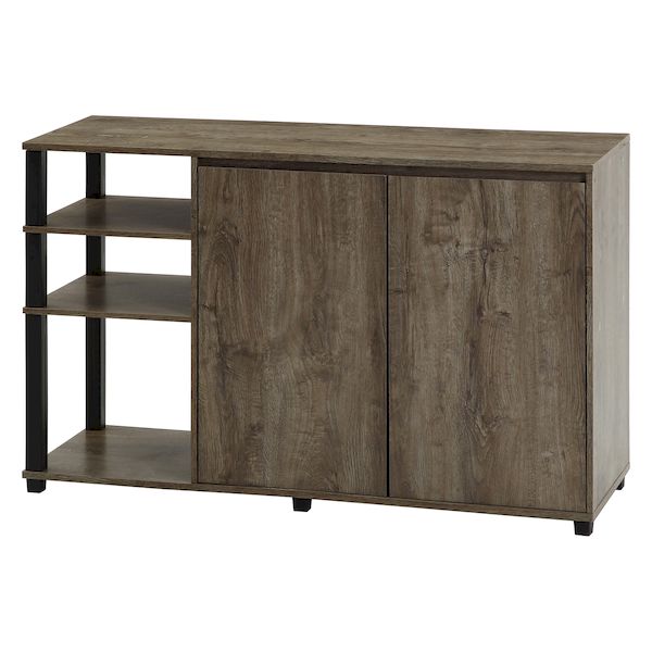 【商品説明】●カラー：ナチュラル／ブラック●商品サイズ(mm)：　全体：幅1190 × 奥行395 × 高さ747耐荷重(天板)：20kg●商品重量(kg)：30●素材：●表面材：プリント紙化粧パーティクルボード　●構造部材（支柱）：ポリプ...