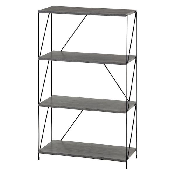 【商品説明】●カラー：グレー●商品サイズ(mm)：　全体：幅620 × 奥行310 × 高さ1039耐荷重(全体)：40kg耐荷重(棚板)：10kg棚板厚：15mm●商品重量(kg)：9.9●素材：●構造部材：金属（鋼）　●表面材：プリント...