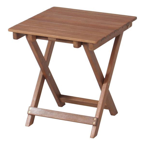 【商品説明】●カラー：ブラウン●商品サイズ(mm)：　全体：幅350 × 奥行350 × 高さ440耐荷重(天板)：10kg天板厚み：10mm折りたたみサイズ：350x40x540mm●商品重量(kg)：1.7●素材：●構造部材：天然木（ア...