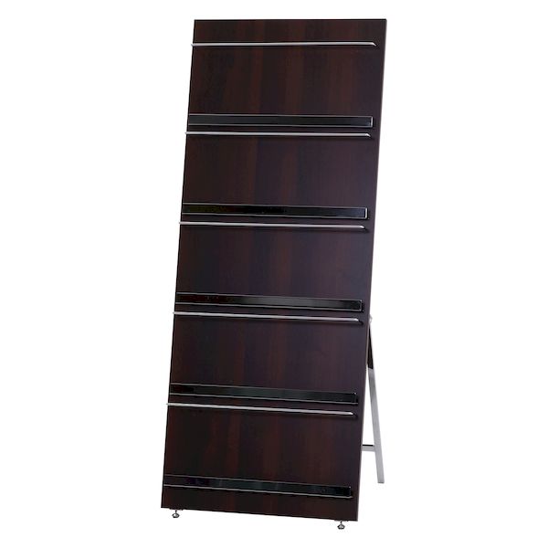 【商品説明】●カラー：ブラウン●商品サイズ(mm)：　全体：幅580 × 奥行500 × 高さ1400耐荷重(全体)：5kg折りたたみサイズ：580x120x1435mm●商品重量(kg)：13.3●素材：●構造部材：合成樹脂化粧パーティク...