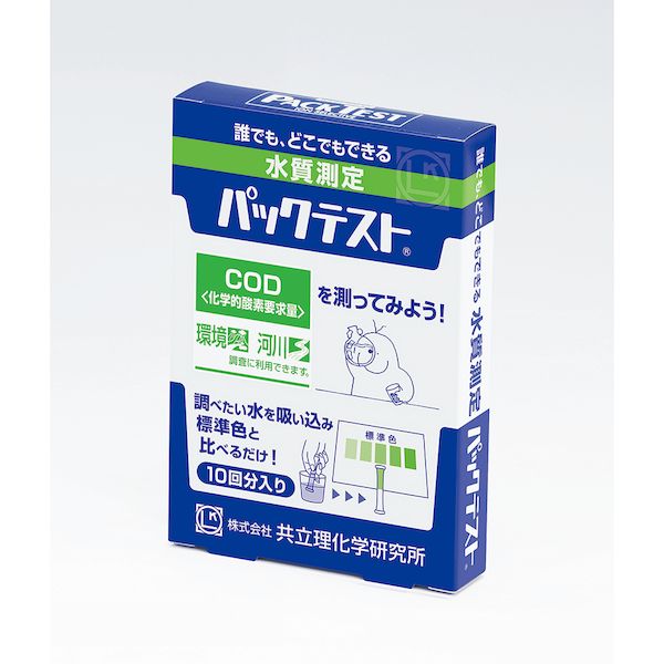 【商品説明】【特徴】●環境水・工場廃水等、検水のCOD（化学的酸素要求量）を容易に測定できます。●個人・市民活動・教材等にご利用頂き易い10回分のセットです。【仕様】●測定項目：COD●測定回数：10●簡易水質検査器具●★測定原理：常温アル...