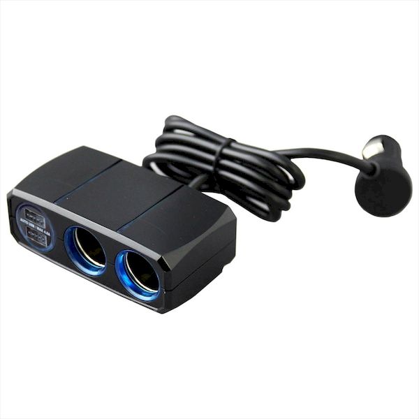 【商品説明】●表裏どちらでも挿せるリバーシブルUSB。●表裏どちらでも挿せるリバーシブルUSB。●セパレートソケット2口。●USB−Aポート×2。●出力合計4．8A。【商品仕様】●本体サイズ（約）：W90×H34×D50mm●パッケージサイ...