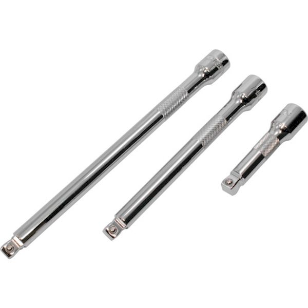 【商品説明】【特長】●差込角3/8DR（9.5mm）のエクステンションバーセットです。●ソケットが届かないときに、ソケットを延長することができます。●ウォブルタイプなので角度を付けた作業が可能です。●奥まで差し込むことでストレートタイプとし...