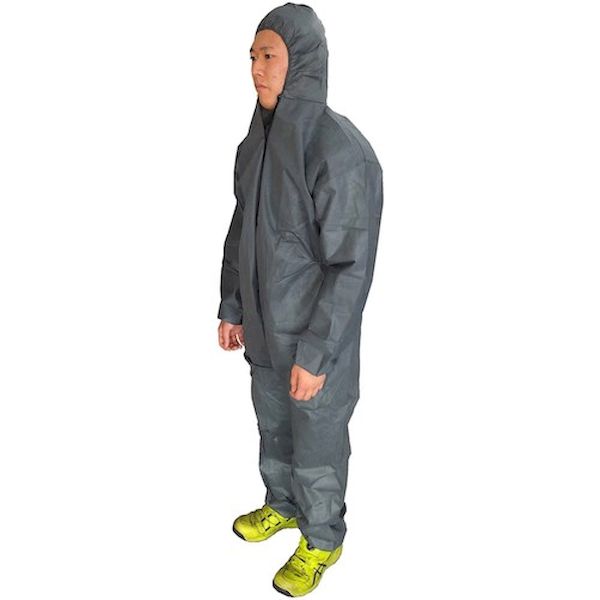 【商品説明】【特長】●1層タイプの不織布つなぎ服です。●汚れが目立ちにくいグレーです。●白や青の不織布つなぎ服に比べ、「いかにも」感がありません。●携帯等を取り出す際に便利なWジップ仕様です。【用途】●汚れや埃の多い現場●清掃作業●塗装作業...