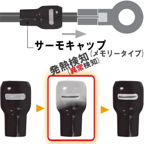アズワン0120-700-875【商品説明】【特徴】設定温度の75℃を超えると色が変化し始めます。●温度が下がっても発熱の履歴が残る不可逆タイプです。●電気機器の圧着端子用絶縁キャップの替わりに使用できます。【仕様】適用電線sq断面積（mm...