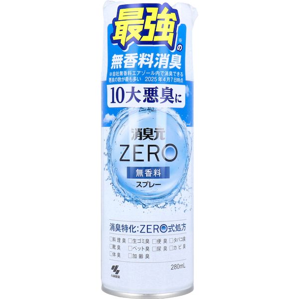 【商品説明】個装サイズ：60X185X60mm個装重量：約260g内容量：280mL製造国：日本【発売元：小林製薬株式会社】【品名】消臭剤【用途】室内・トイレ用【成分】消臭剤(両性界面活性剤系、アミノ酸系、ポリアミン系)、エタノール【使用方...