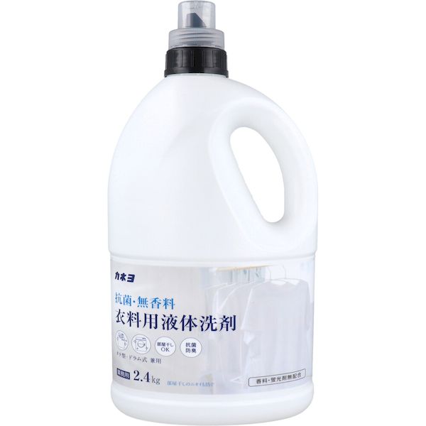 【商品説明】個装サイズ：164X320X100mm個装重量：約2600g内容量：2.4kg製造国：日本【発売元：カネヨ石鹸株式会社】【品名】洗濯用合成洗剤【用途】綿・麻・合成繊維のお洗濯用【液性】中性【成分】界面活性剤(17%、ポリオキシア...