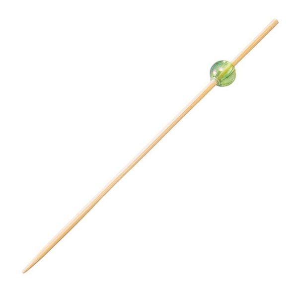 【商品説明】ビーズ串9cm 緑 (50本入)ホームパーティーなどでのオードブル用ピックです。業務用の商品ですが、パーティー小物としてやご家庭用のキッチン小物・演出ピックとしても、場を盛り上げる楽しいアイテムです。50本入りです。カラフルなビ...