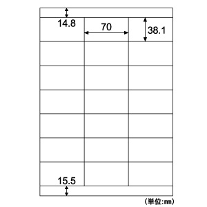 ●あらゆるプリンタで使用できるラベルです。お得なエコノミータイプです。●入数（枚・セット）1004902668574915類似商品はこちらヒサゴ ELM022 エコノミーラベル44面 2,611円ヒサゴ ELM006 エコノミーラベル10面...