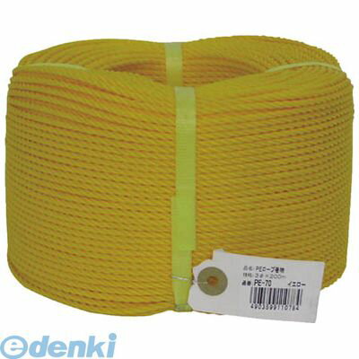 ●軽量で水に強く、強力でショックにも強いロープです。●ネット、農園芸、インテリア等●包装形態:コイル巻●色:黄●線径×全長(mmxm):3x200●質量(kg):0.97●3つ打●ポリエチレン4903599110784類似商品はこちらユタカ...