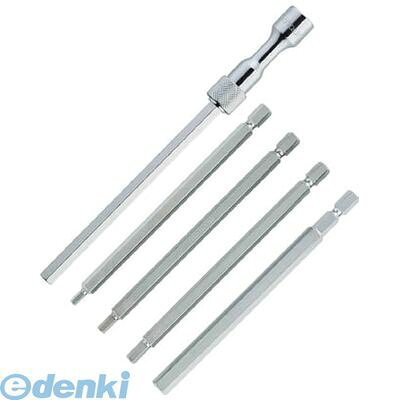 ●差込角9.5mm（3/8）用各種ハンドルなどに取付け使用可能です。●必要な長さ・サイズで作業が可能なセットです。●作業における六角穴付ボルトや止めネジなどの締めゆるめ用です。●軸寸法(mm):8●セット内容:ビットホルダーソケット・ビット...