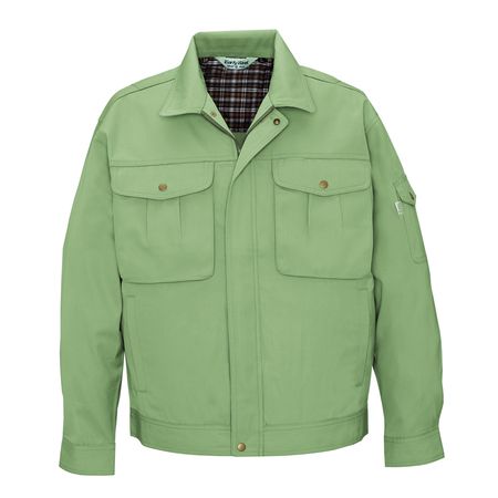【商品説明】■素材：エコソフトツイル■ポリエステル65%　綿35%（再生ポリエステル65%使用）■エコ素材　静電気帯電防止素材■ソフトでハリのある風合い！■安心・安全のクラボウエコ素材、フロントファスナー、金属ボタン453248409195...