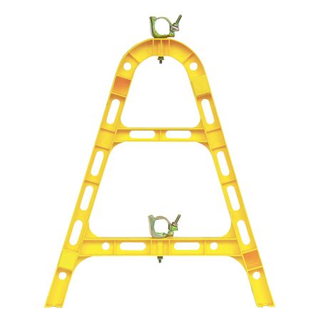 トーグ安全工業044-865-3411【商品説明】■軽量で運搬がしやすく、耐久性も高い。クランプカバー、単管キャップと一緒にお使いください。■サイズ横640×縦800×□57mm■材質：本体(PP)クランプ(鉄製)■クランプ2接点式(単管Φ...