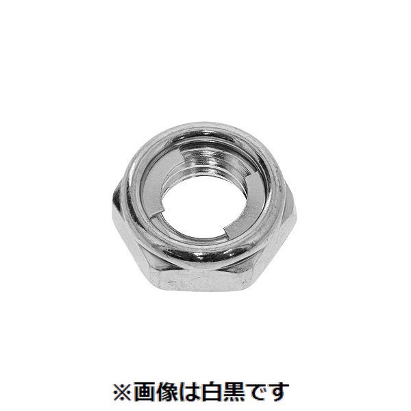 【商品説明】形状●ナットにバネ効果のあるリング（フリクションリングと言い材質はSUS301）をカシめ、一体化した物です。特徴●フリクションリングのバネ作用により雄ねじ部に摩擦が生じ、ゆるみ止め効果が発生します。●中間位置で定着する事が出来ま...