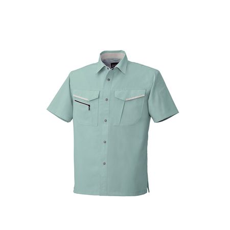 【商品説明】■素材：強撚トロピカル■ポリエステル80%　綿20%■涼感素材　静電気帯電防止素材　プリーツ■スタイリッシュに心地よく、新価値ある一着！男女ペアユニフォーム■“機動性”と“涼感素材”で夏も快適。バックプリーツで抜群の動きやすさ、...