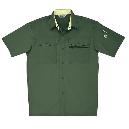 【商品説明】■素材：強撚トロピカル■ポリエステル80%　綿20%（再生ポリエステル55%使用）■エコ素材　涼感素材　静電気帯電防止素材　プリーツ■ディティールにこだわった男女ペアユニフォーム！■バックプリーツで動きやすい、安心・安全の東レエ...