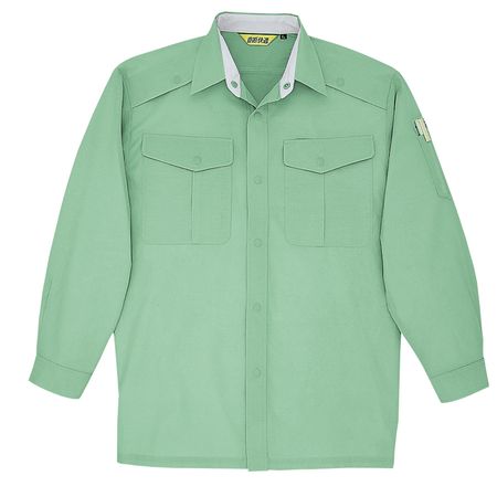 【商品説明】■素材：東レ　シャミランクロス（ワッシャー加工）■ポリエステル65%　綿35%■静電気帯電防止素材　涼感素材　ショルダーウィンドウ■いつも快適、驚愕の通気性！■メッシュ＆ショルダーウィンドウでウェア内の熱を発散。安心・安全の東レ...