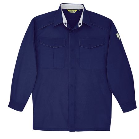 【商品説明】■素材：東レ　シャミランクロス（ワッシャー加工）■ポリエステル65%　綿35%■静電気帯電防止素材　涼感素材　ショルダーウィンドウ■いつも快適、驚愕の通気性！■メッシュ＆ショルダーウィンドウでウェア内の熱を発散。安心・安全の東レ...