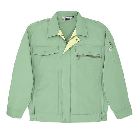 【商品説明】■素材：強撚トロピカル■ポリエステル80%　綿20%（再生ポリエステル55%使用）■エコ素材　涼感素材　静電気帯電防止素材　プリーツ■ディティールにこだわった男女ペアユニフォーム！■バックプリーツで動きやすい、安心・安全の東レエ...