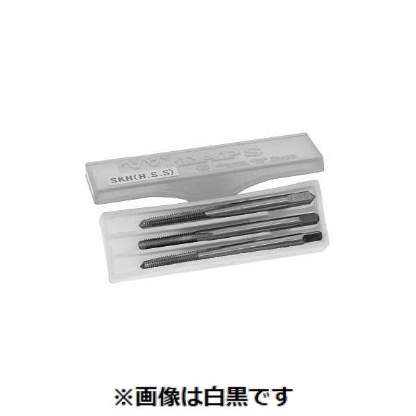 【商品説明】ハンドタップはJIS規格に基づいて標準化されて等径ハンドタップといい、ねじ部径が同一寸法で食付き部（先端刃）の長さの違いにより、先タップ（9山）中タップ（5山）上タップ（1.5山）に区分されています。その3本入りを一組（セット）...