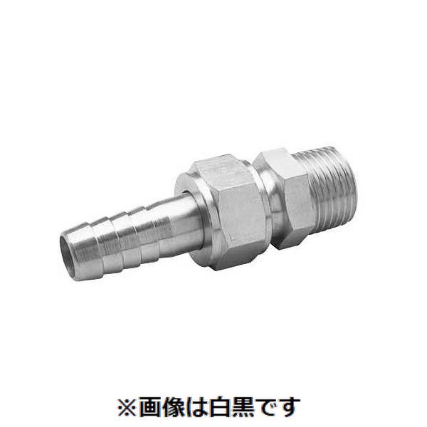 【商品説明】●機器とホースを接続するための継手です。●ホース接続部がユニオン式になっており、機器に取り付けた後もナット部分から　取り外すことが出来、メンテナンスやホースのねじれなどを心配することもありません。◆使用条件　圧力 ： 3.45M...