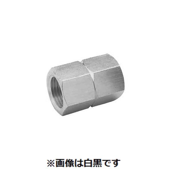 【商品説明】・締めやすいデザインのソケットです。・外ネジと外ネジの配管の接続に使用します。・六角材からの加工で、厚みも充分あり、スパナ掛けも容易です。◆使用条件圧力 ： 6.90MPa（70kgf/cm2）以下温度 ： -50℃から+150...