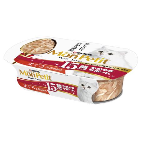 【商品説明】猫 フード ウェット カップ レトルト モンプチ シニア 高齢■厳選されたまぐろとささみの美味しさをそのままとじこめた簡単・便利なカップタイプ。バランスのとれた栄養設計で、15歳以上のネコちゃんの免疫力を維持。■原材料：まぐろ、...