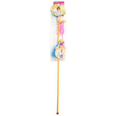 【商品説明】おもちゃ 玩具 猫じゃらし ねこじゃらし じゃらし ねずみ■カシャカシャ音に拘った日本製！■大きく振ると「ブンブン」と猫ちゃんが大好きな音をたてて狩猟本能を刺激します。■材質：塩化ビニル、ポリエステル、レーヨン■棒の長さ：45c...