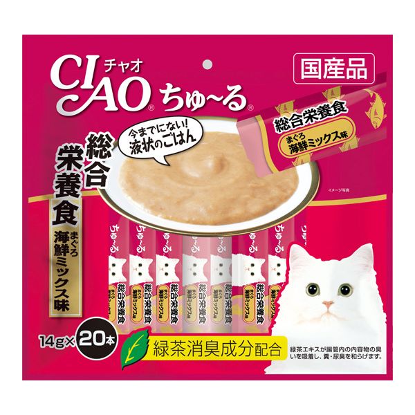 【商品説明】いなば イナバ INABA INABA ちゃお チャオ CIAO CIAO 猫 おやつ 間食 ちゅーる チュール チュ〜ル●一度与えたらやみつきになるおいしさ。素材の旨みがたっぷりつまった贅沢な仕上がり。●原材料：まぐろ、鶏脂、...