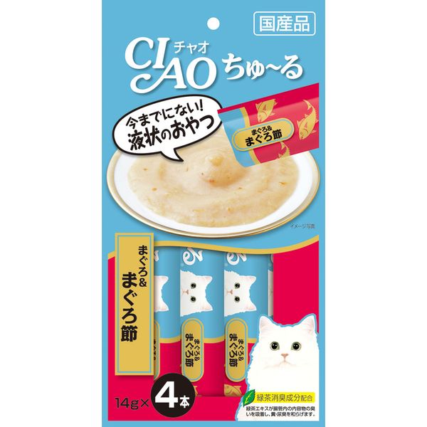 【商品説明】いなば イナバ INABA INABA ちゃお チャオ CIAO CIAO 猫 おやつ 間食 ちゅーる チュール チュ〜ル●液状おやつです。舐めて食べられるので、子猫や高齢猫ちゃんも食べやすいおやつです。まぐろ＆まぐろ節の味わい...
