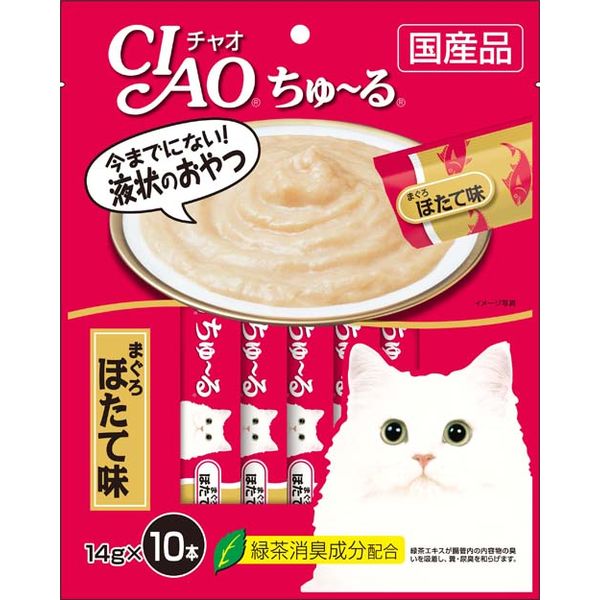 【商品説明】いなば イナバ INABA INABA ちゃお チャオ CIAO CIAO 猫 おやつ 間食 ちゅーる チュール チュ〜ル●液状おやつです。舐めて食べられるので、子猫や高齢猫ちゃんも食べやすいおやつです。まぐろほたて味のちゅ〜る...