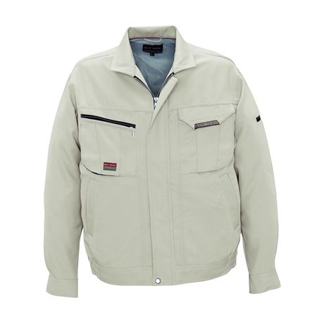 【商品説明】■素材：裏綿ツイル■ポリエステル90%　綿10%■静電気帯電防止素材■夜間の作業でも安心！反射材で存在をアピール！男女ペアユニフォーム■反射材付きで視認性を高める。安心・安全の東レ素材使用、フロントファスナー、右胸ファスナーポケ...