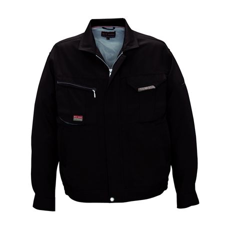 【商品説明】■素材：裏綿ツイル■ポリエステル90%　綿10%■静電気帯電防止素材■夜間の作業でも安心！反射材で存在をアピール！男女ペアユニフォーム■反射材付きで視認性を高める。安心・安全の東レ素材使用、フロントファスナー、右胸ファスナーポケ...